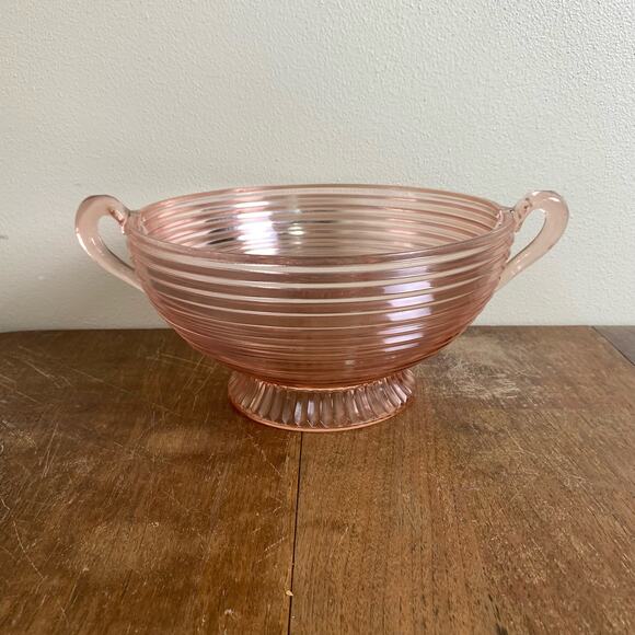 Anchor Hocking | Accents | Anchor Hocking 93s Pink Manhattan Depression ...